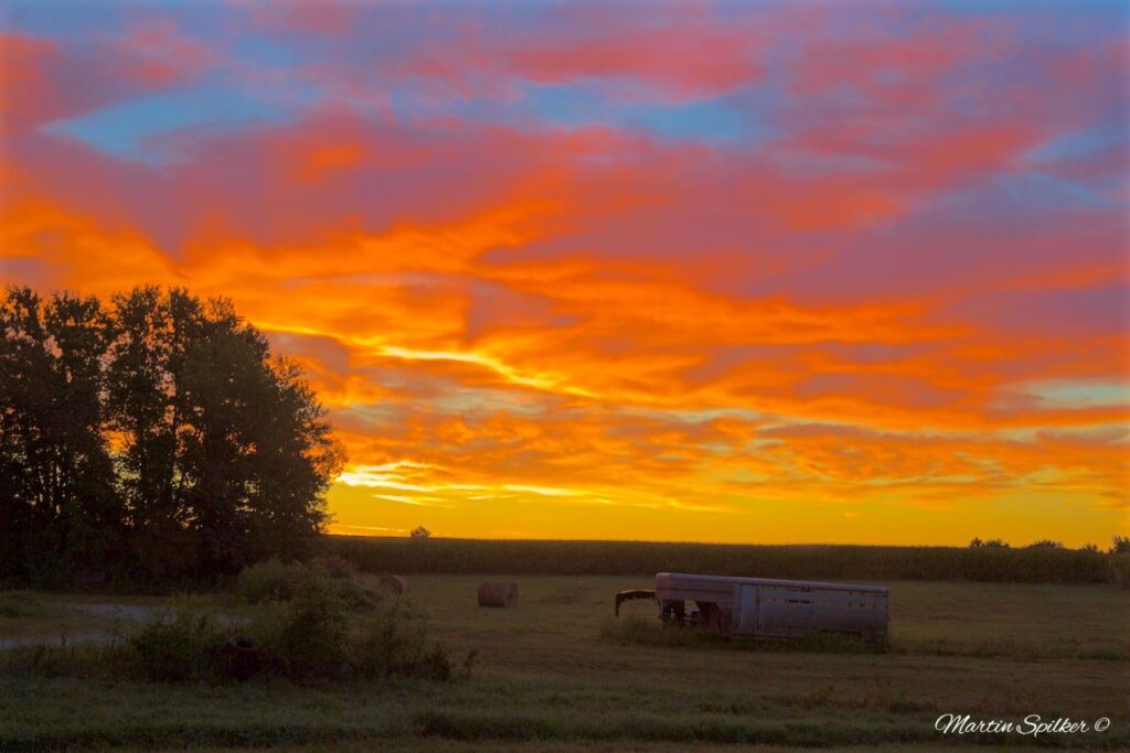 Fire Dawn Meadow - Martin Spilker Photography